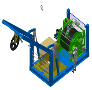 Compact LARS for ROV System - WEST MARINE TECHNOLOGIES PTE LTD